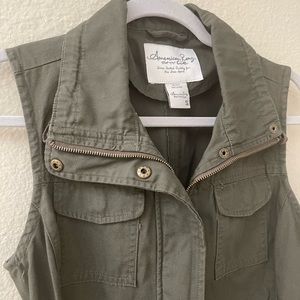 American Rag | Jackets & Coats | American Rag Cargo Olive Green Vest ...